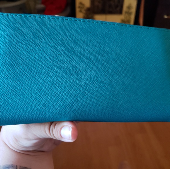 Michael Kors | Other | Authentic Michael Kors Teal Wallet | Poshmark